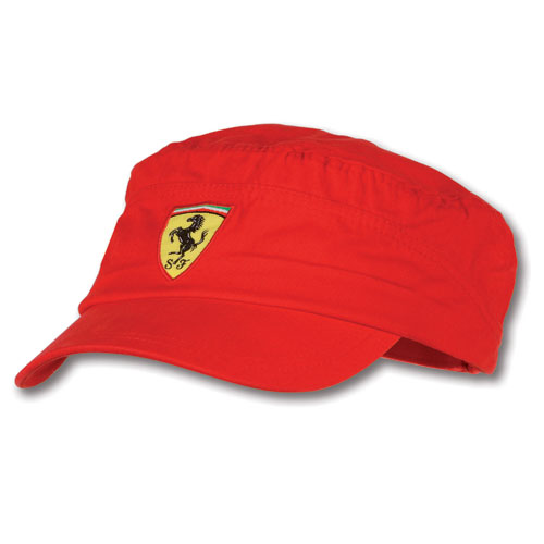 Ferrari Shield Military Hat - Red (FP8517)