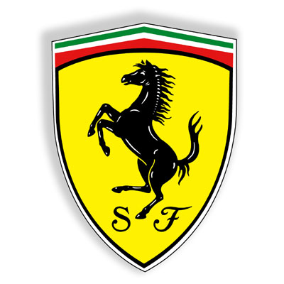 Ferrari Stickers: Ferrari Racing Shield Sticker (FP8940)