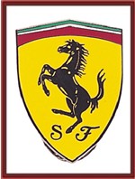 Small Scudetto Ferrari Pin Badge
