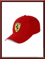 Ferrari Hi-Lite Peak Scudetto Cap - Red (SFR0106)