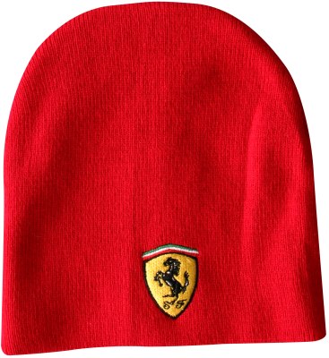 Ferrari Knitted Beanie - Red (SFR0117)