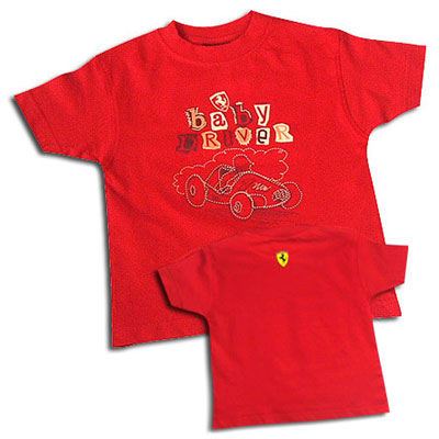 Ferrari Kids Baby Driver T-Shirt (SKR1005)